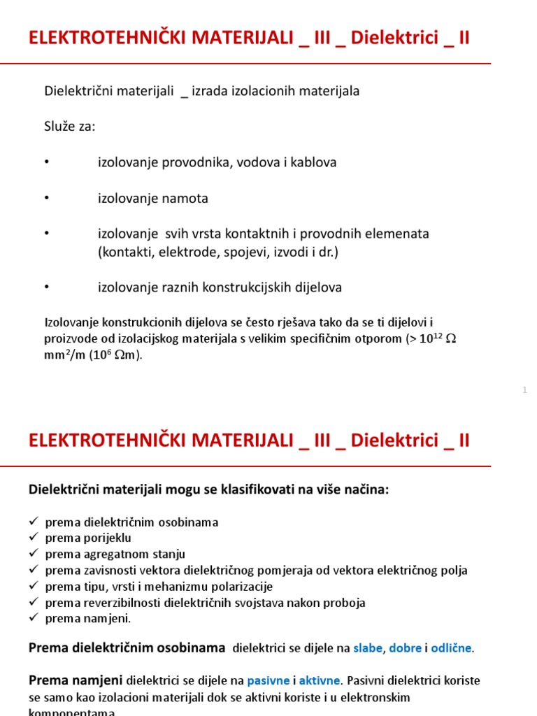 3 Dielektrici | PDF