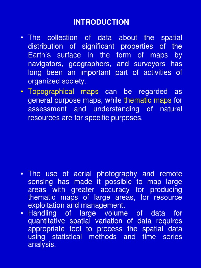 Topographical Maps Thematic Maps | PDF | Contour Line | Geographic ...