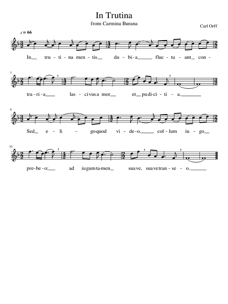 In Trutina | PDF | Classical Music