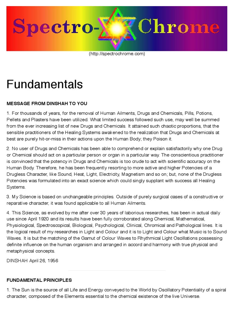 Fundamentals - Spectro-Chrome Metry | PDF | Color | Sun