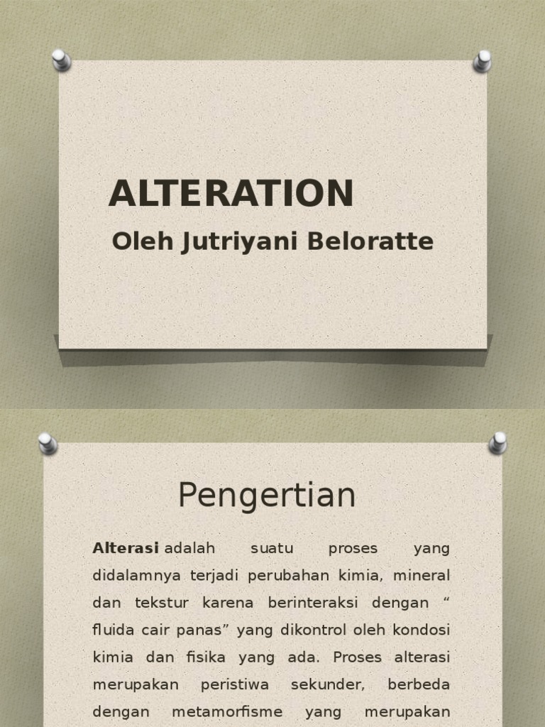 Tipe dan Proses Alterasi Batuan | PDF