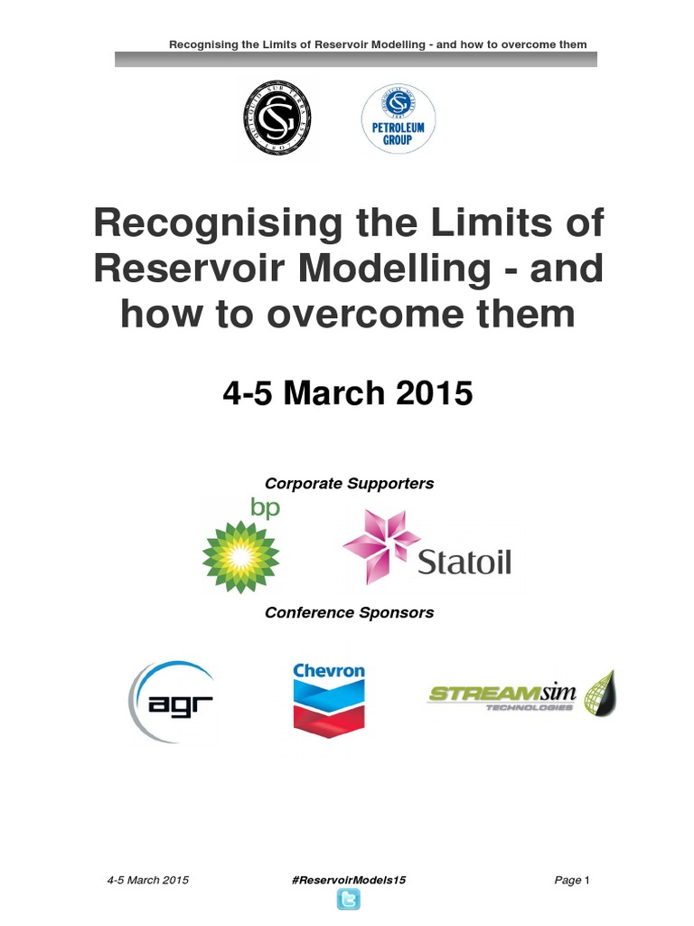 Reservoir Models Abstract Book - Limit of The 3 Modeling | PDF ...