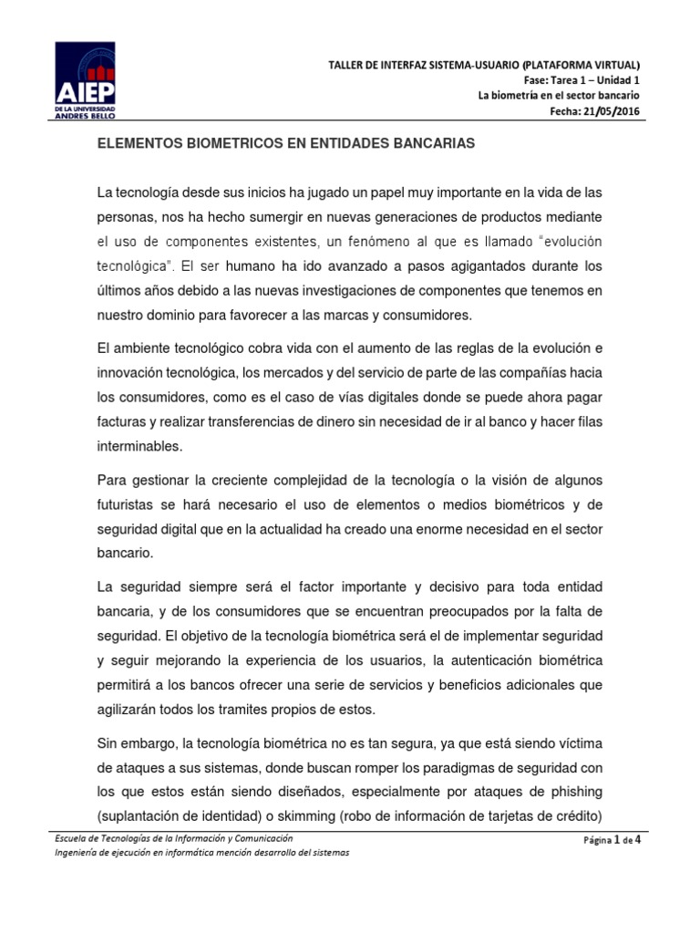 Elementos Biometricos PDF | Descargar gratis PDF | Biometría | Contraseña