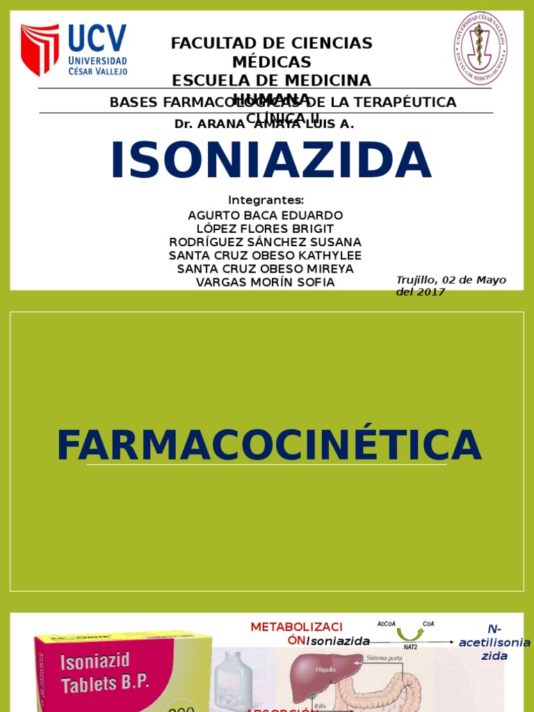 ISONIAZIDA | PDF | Tuberculosis | Farmacología