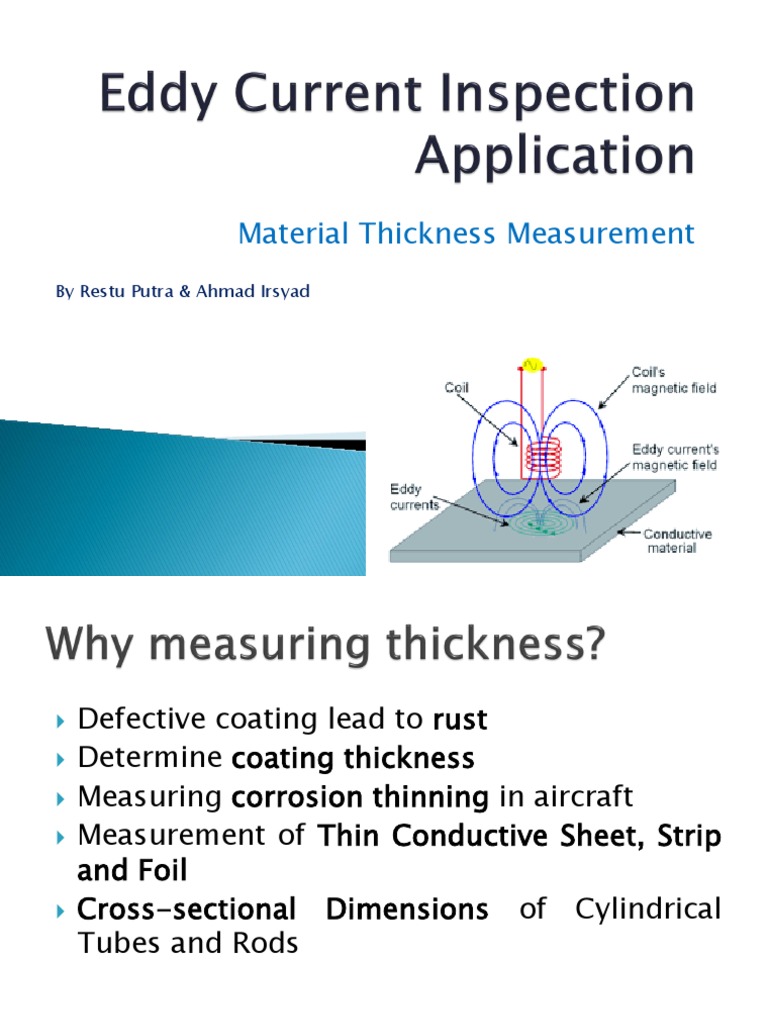 Eddy Current Inspection Application | PDF | Inductor | Corrosion