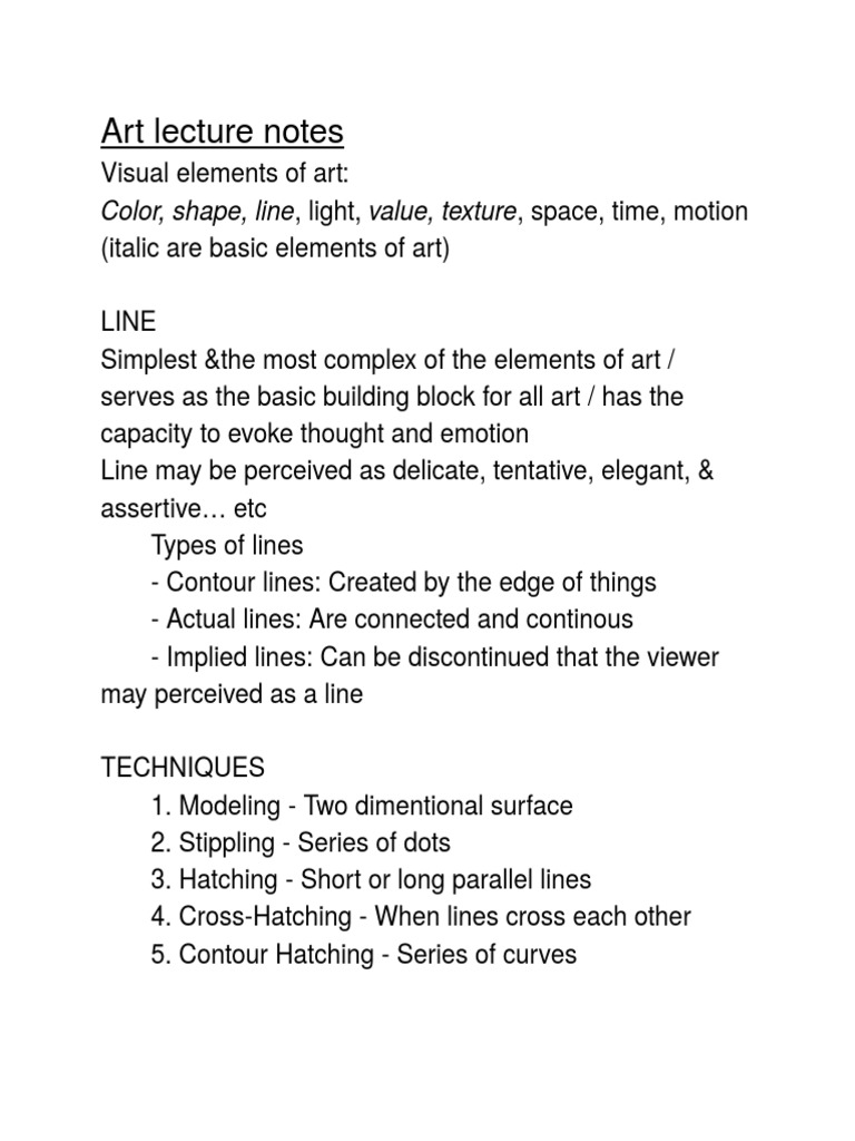 Understanding Art Elements and Techniques | PDF | Home & Garden | Classics