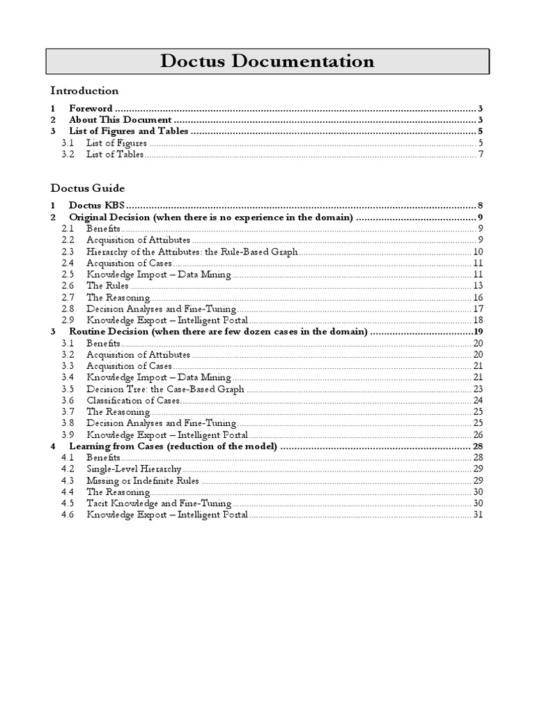 Doctus Documentation | PDF | Expert | Cluster Analysis