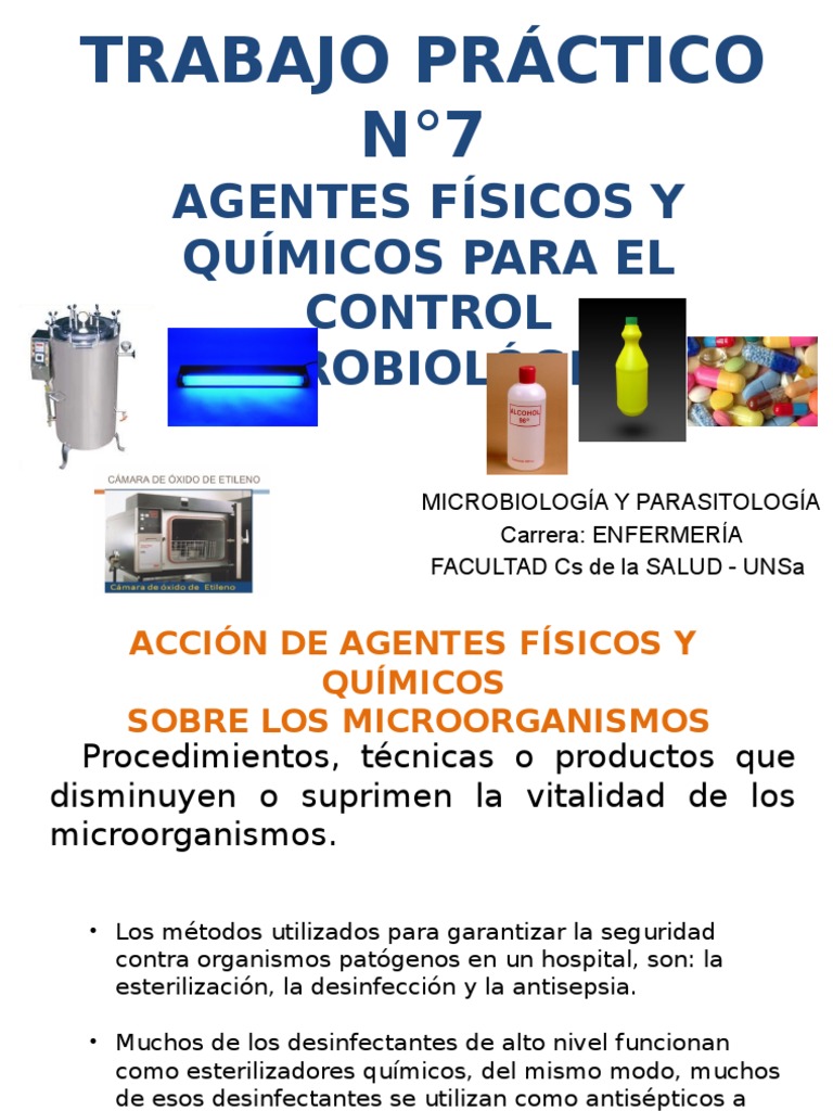 Diapositivas TP N°7- Agentes Físicos y Químicos I | Esterilización ...