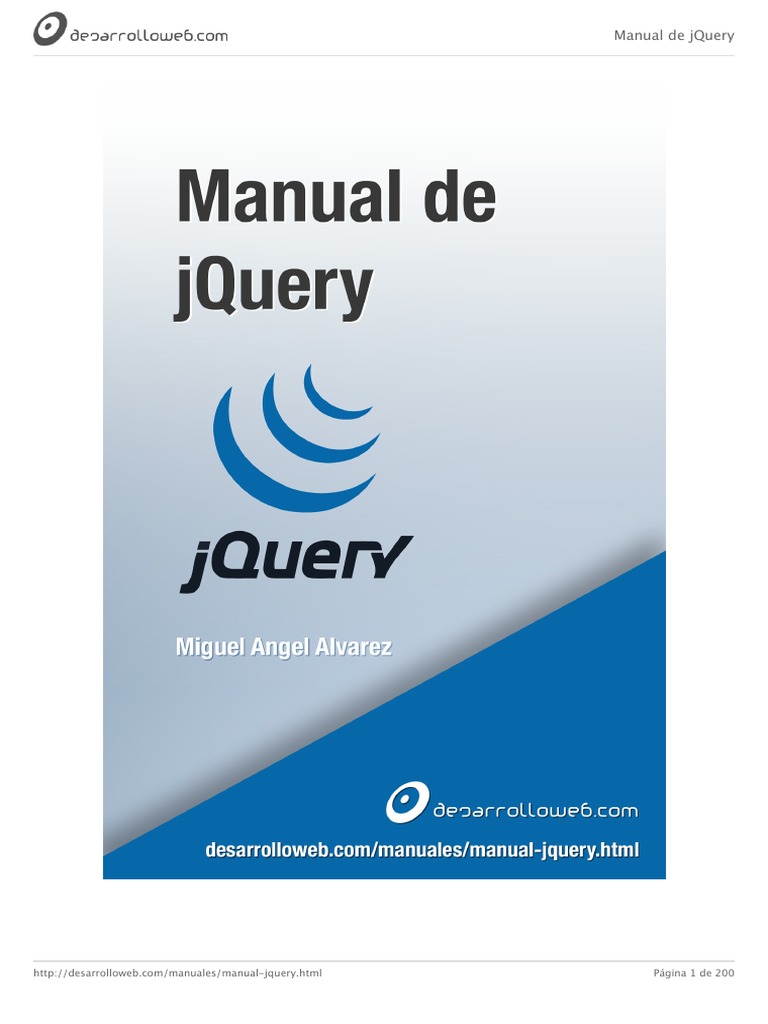 Manual Completo de jQuery | PDF | J Query | Script Java
