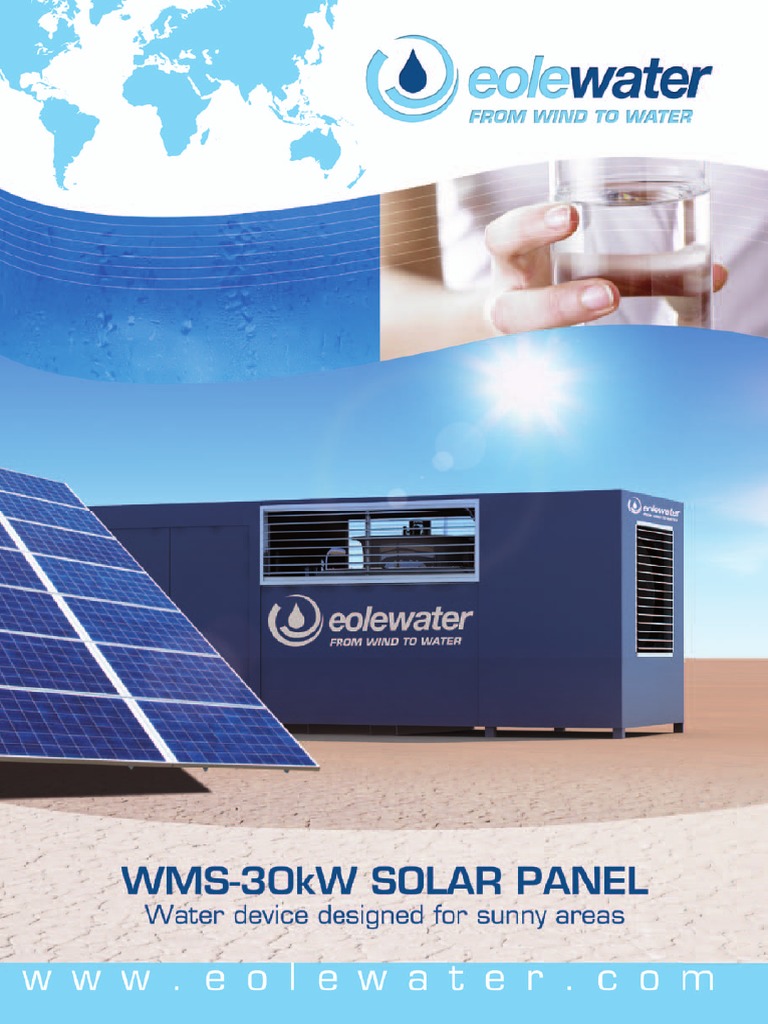 Eole Water WMS-30kW SP (Solar Panel) | PDF