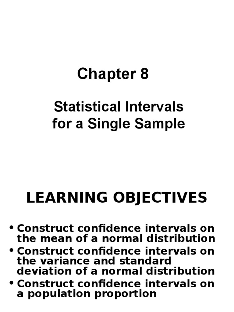 Confidence Intervals for Single Samples | PDF | Confidence Interval ...