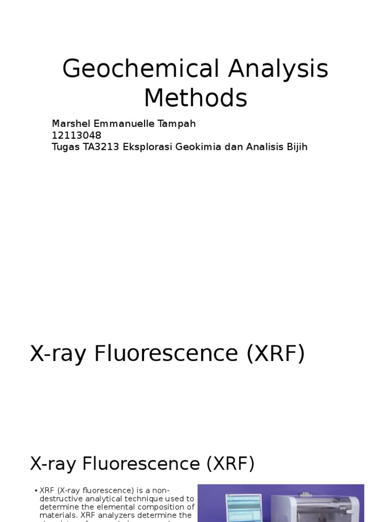 Metode Analisis Geokimia | PDF | Atomic Absorption Spectroscopy ...