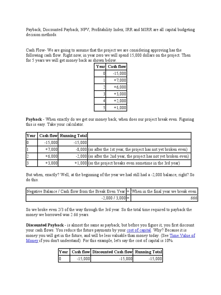 Cost of Capital Time Value of Money | PDF | Net Present Value | Capital ...