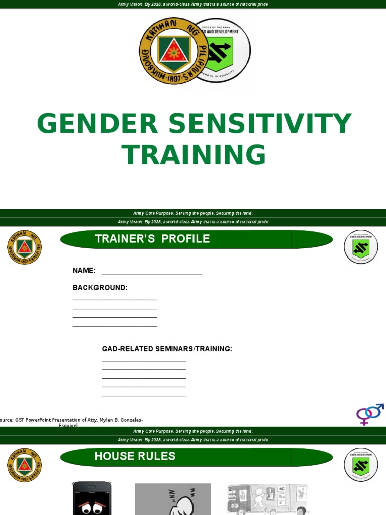 Army Official PowerPoint For GST | PDF | Gender | Gender Studies