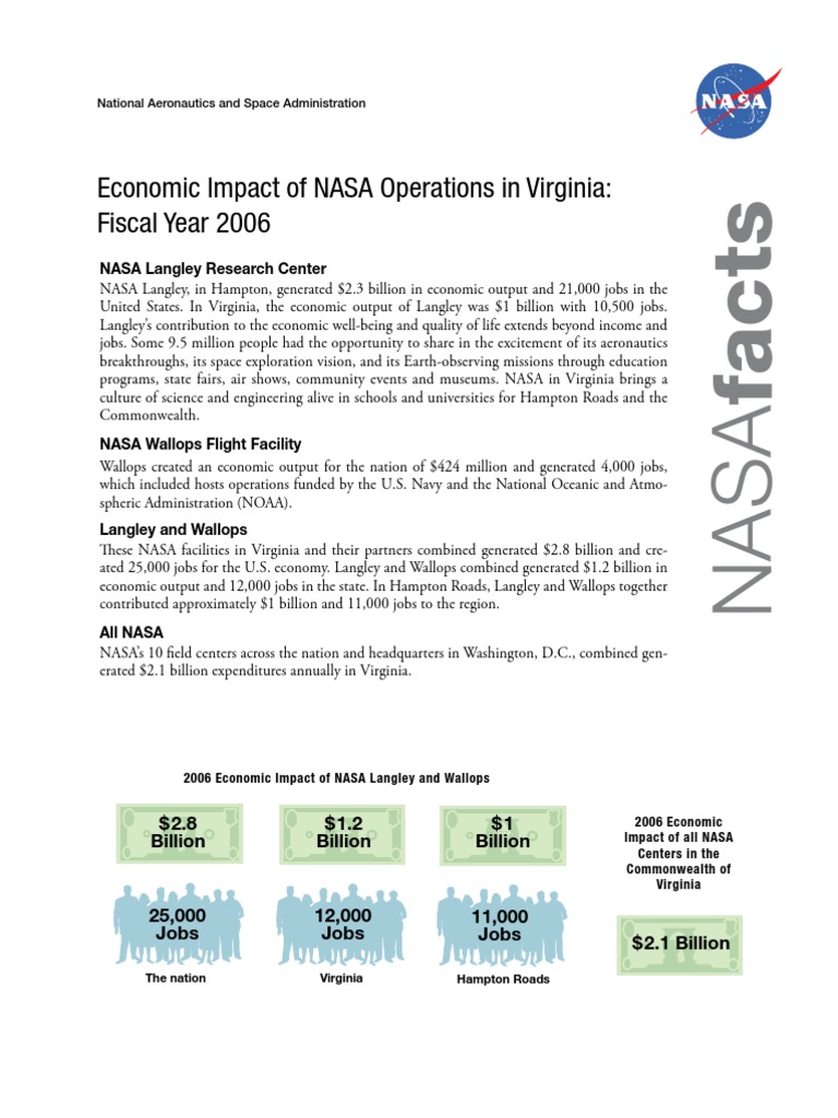 NASA Economic Impact in Virginia 2006 | PDF | Langley Research Center ...