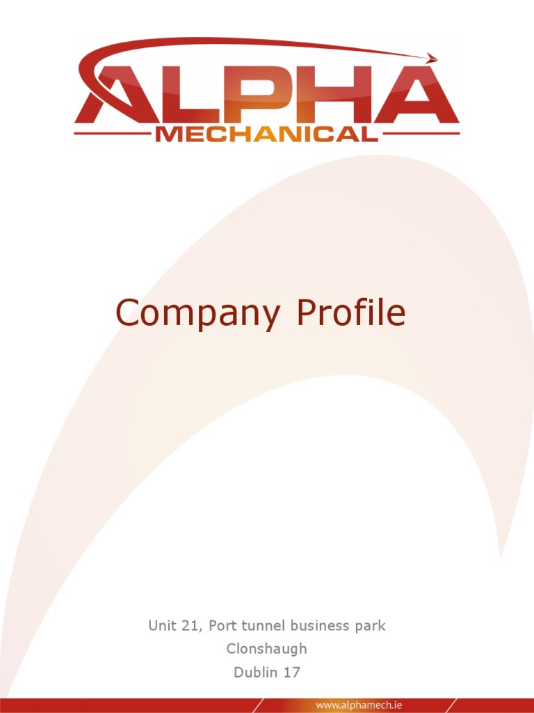 Alpha Mechanical Services Company Profile | PDF | Hvac | Air Conditioning
