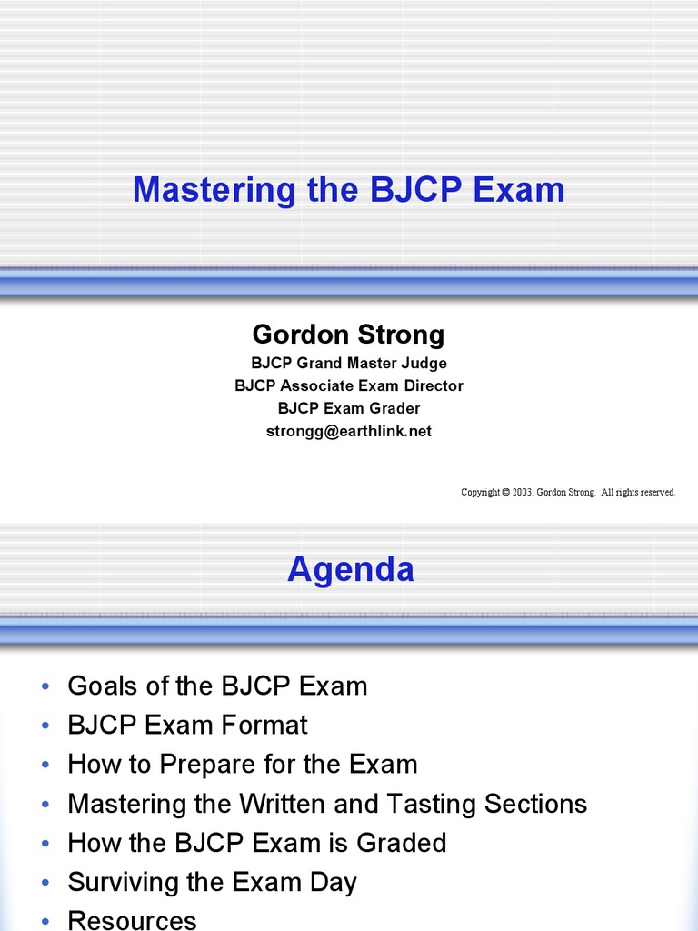 Mastering The BJCP Exam | PDF | Brewing | Beer
