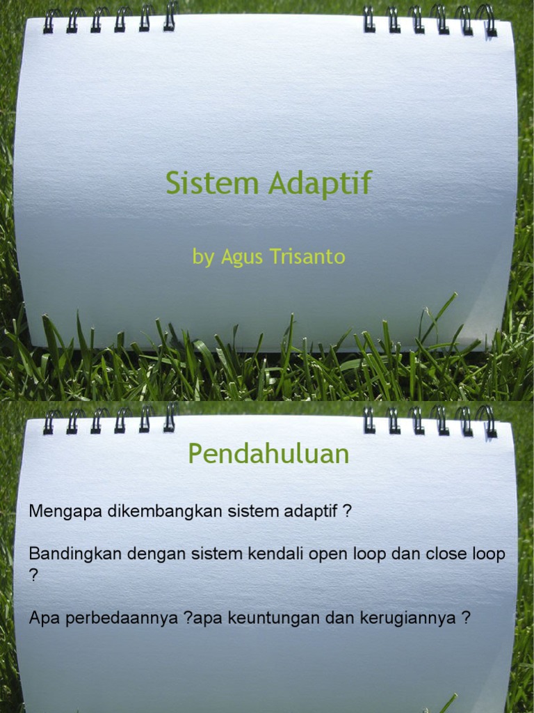 Memahami Sistem Adaptif dan Aplikasinya | PDF