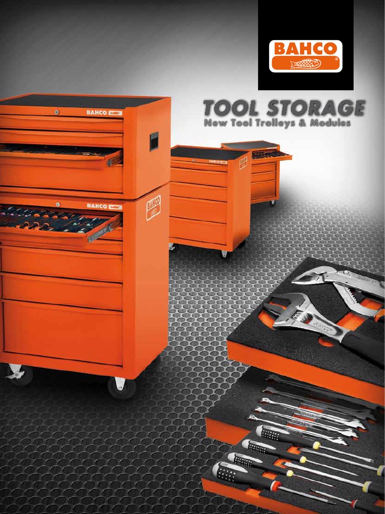 Bahco Heavy Duty Tool Trolleys-English | PDF | Bearing (Mechanical ...