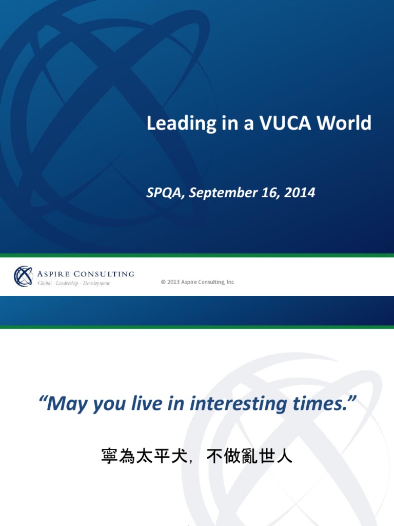 Vuca Management PDF | PDF | Educational Assessment | Survey Methodology