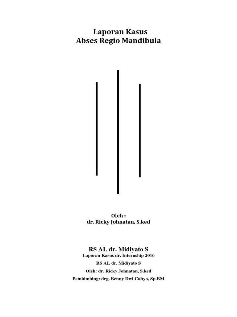 Laporan Kasus Abses Mandibula | PDF