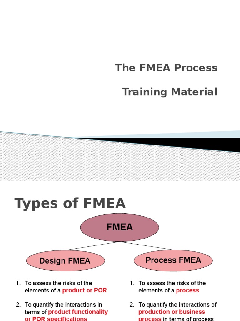 FMEA Process Training Material | PDF | Causality | Engineering