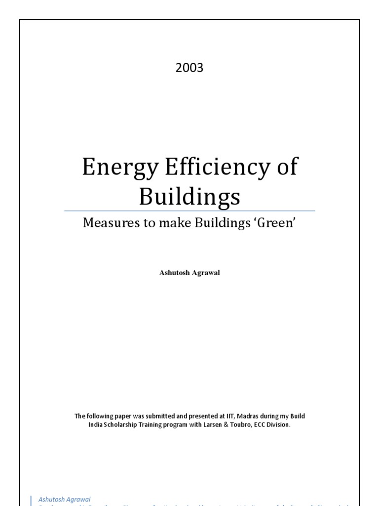 Energy Efficiency of Buildings | PDF | Window | Lighting