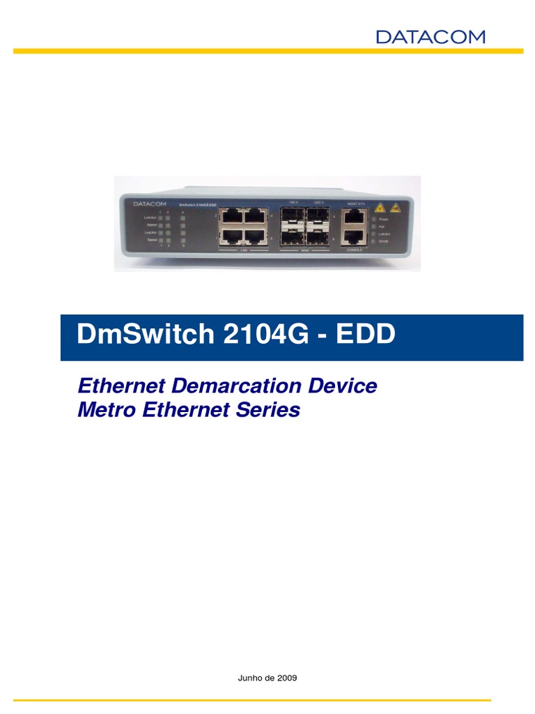 Manual DmSwitch2104G EDD Rev01 PDF | PDF | Ethernet | Rede de longa ...