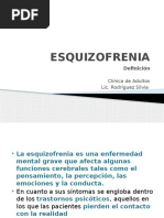Ensayo de La Esquizofrenia | PDF | Esquizofrenia | Psicosis