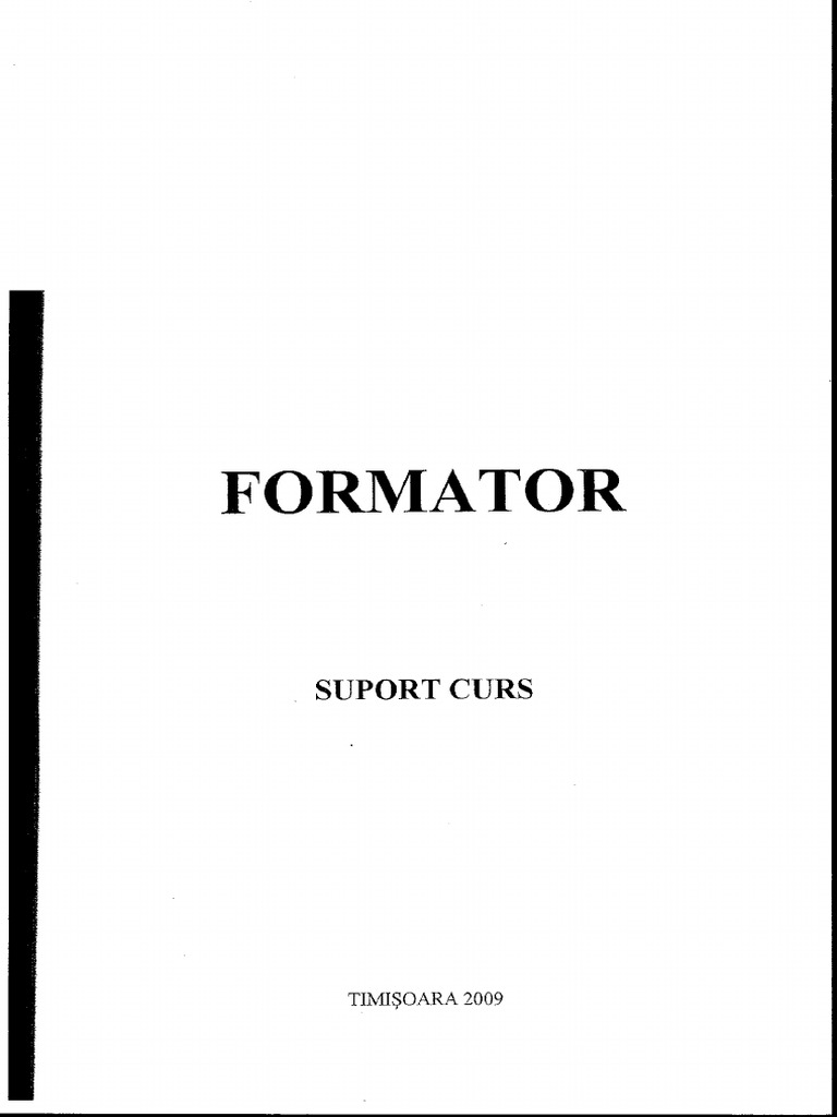 Curs Formator | PDF