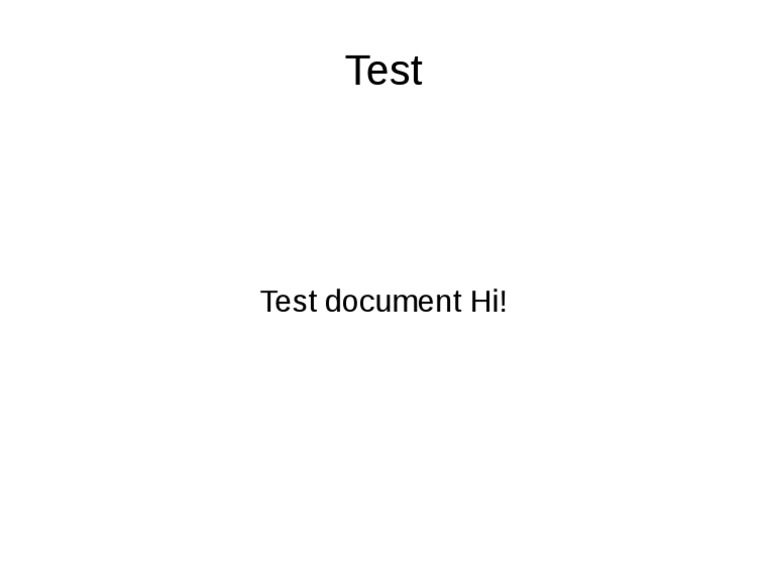 Test | PDF