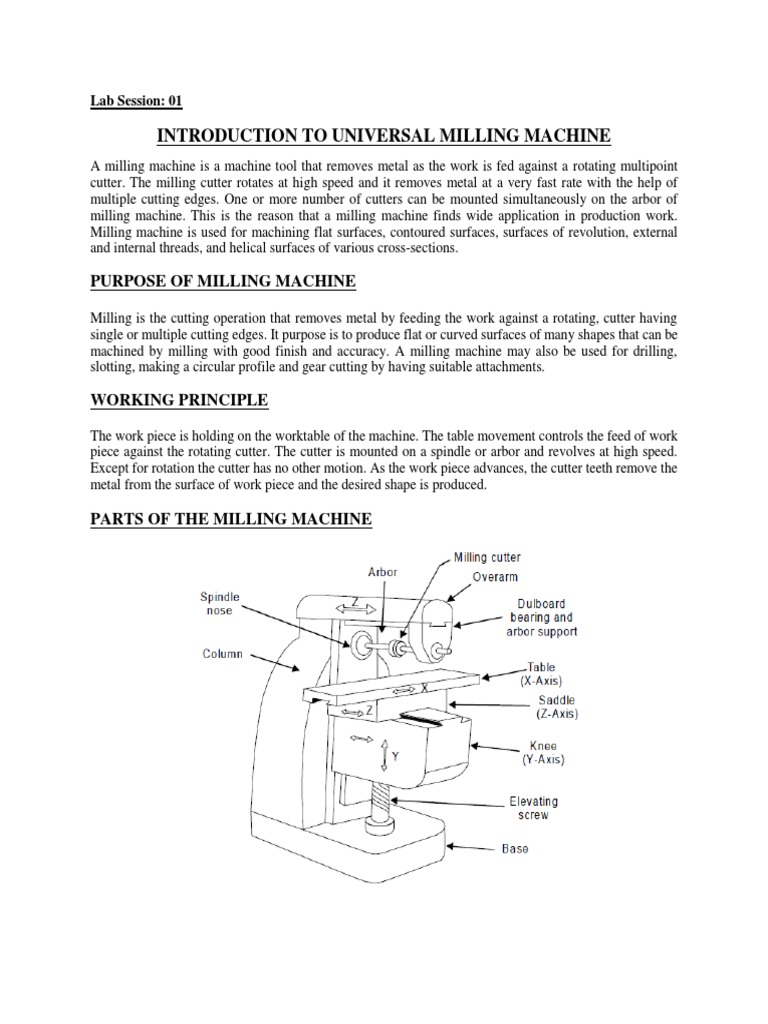 Milling Machine | PDF | Machining | Fraction (Mathematics)