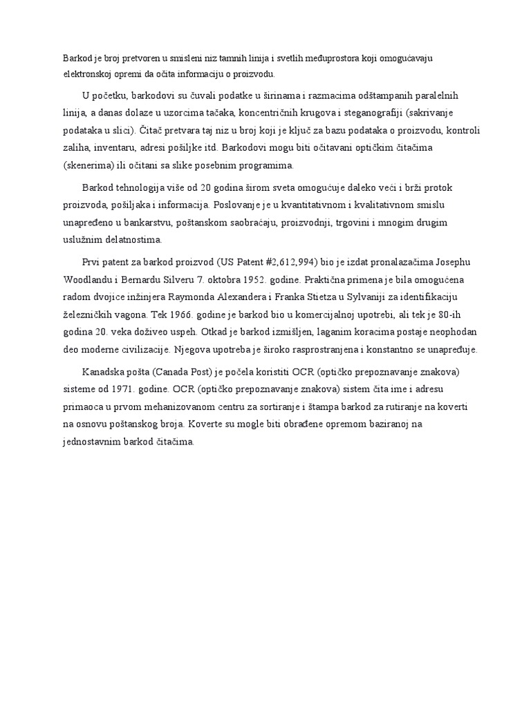 Bar Kodovi | PDF