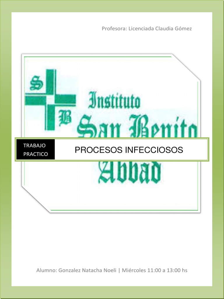 Procesos infecciosos: conceptos clave sobre infecciones ...