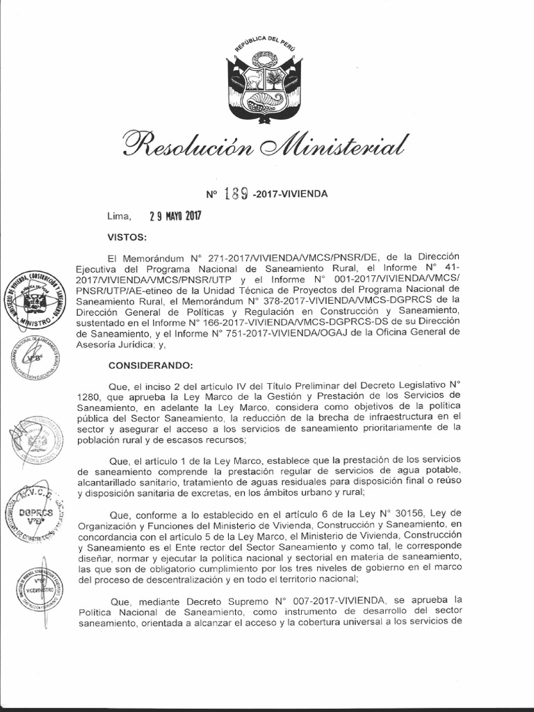 RM 189 2017 Vivienda | PDF