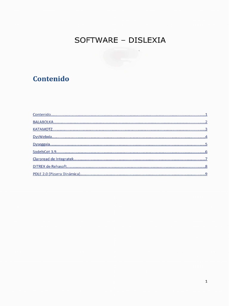 Software DisLexiA | PDF | Dislexia | Lectura (proceso)