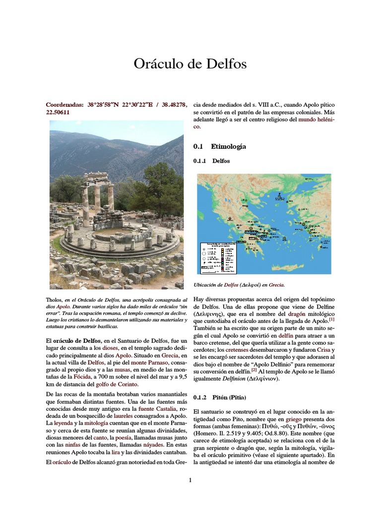 Oráculo de Delfos | PDF | Delphi | Apolo