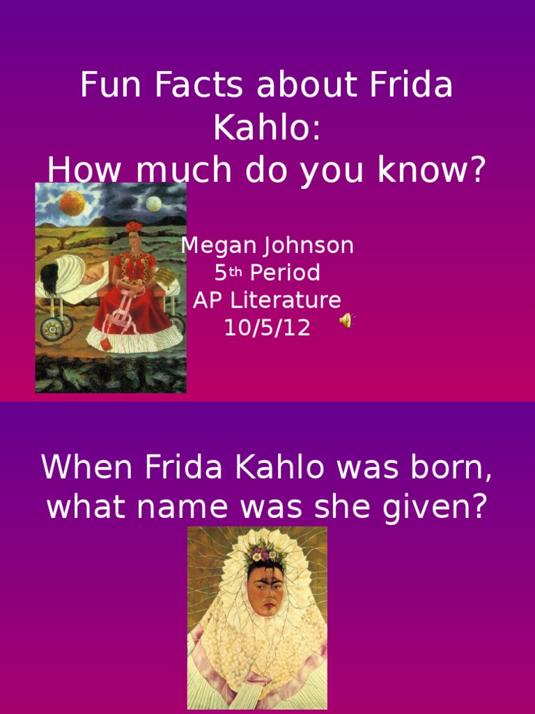 Frida Kahlo: Key Facts and Insights | PDF | Paintings