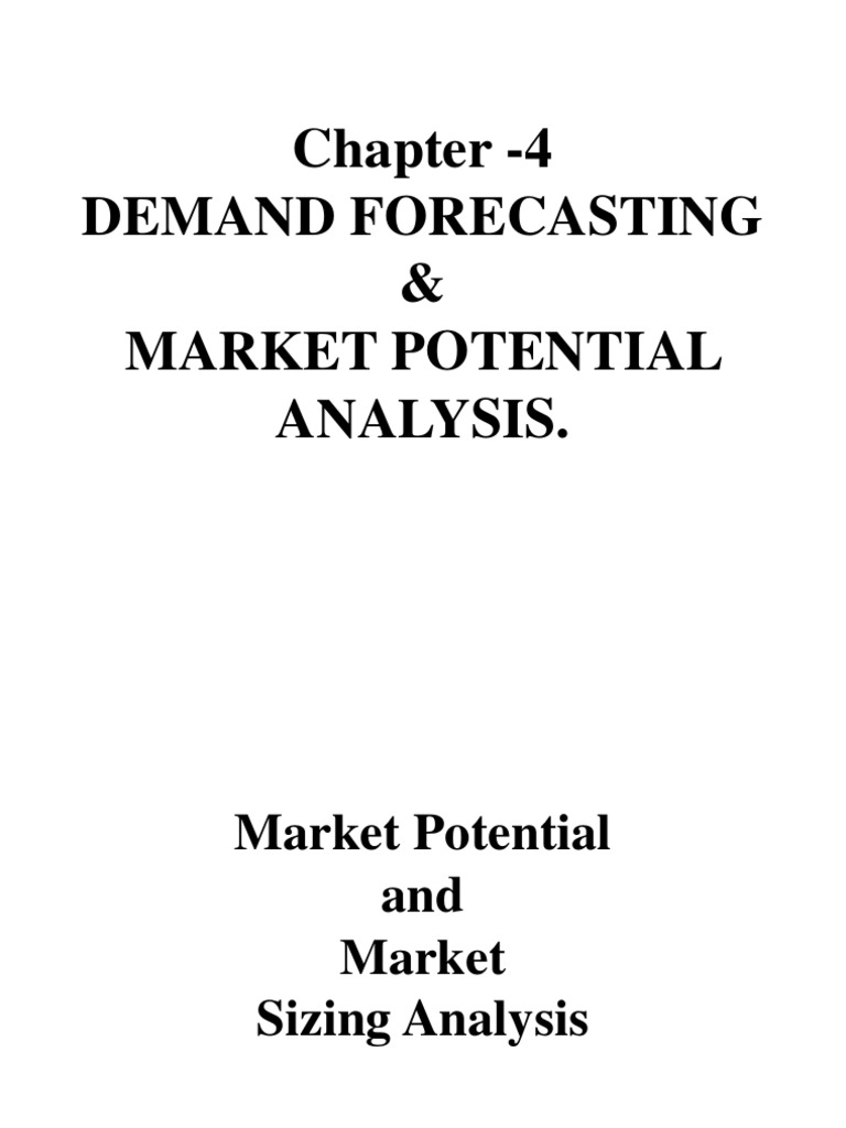 Chapter - 4 Demand Forecasting & Market Potential Analysis | PDF | Least Squares | Linear Trend ...