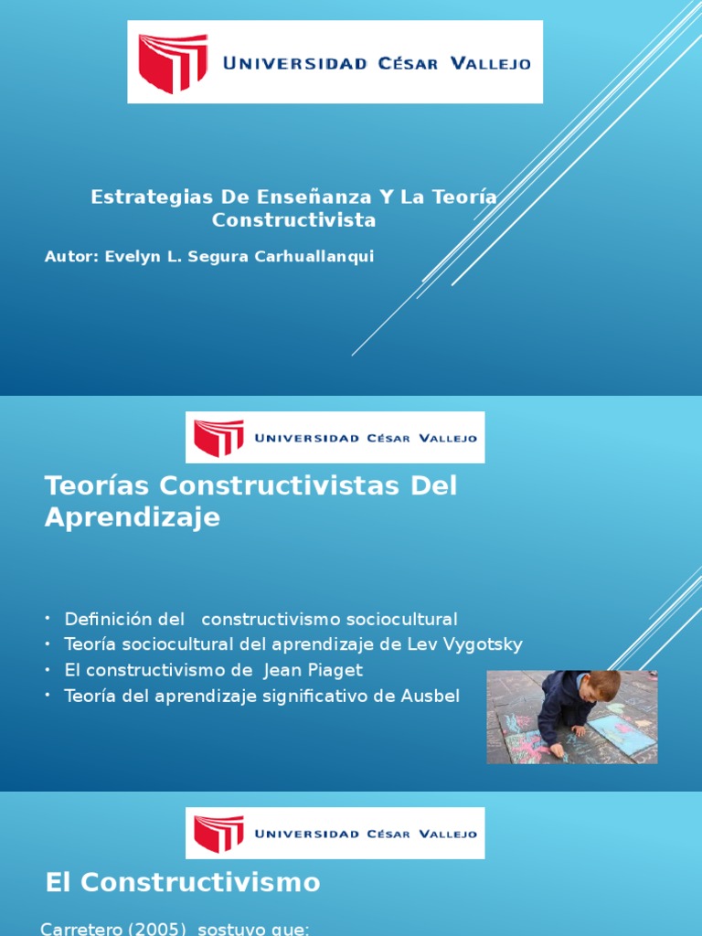 Teorías Constructivistas del Aprendizaje | PDF | Constructivismo (filosofía de la educación ...