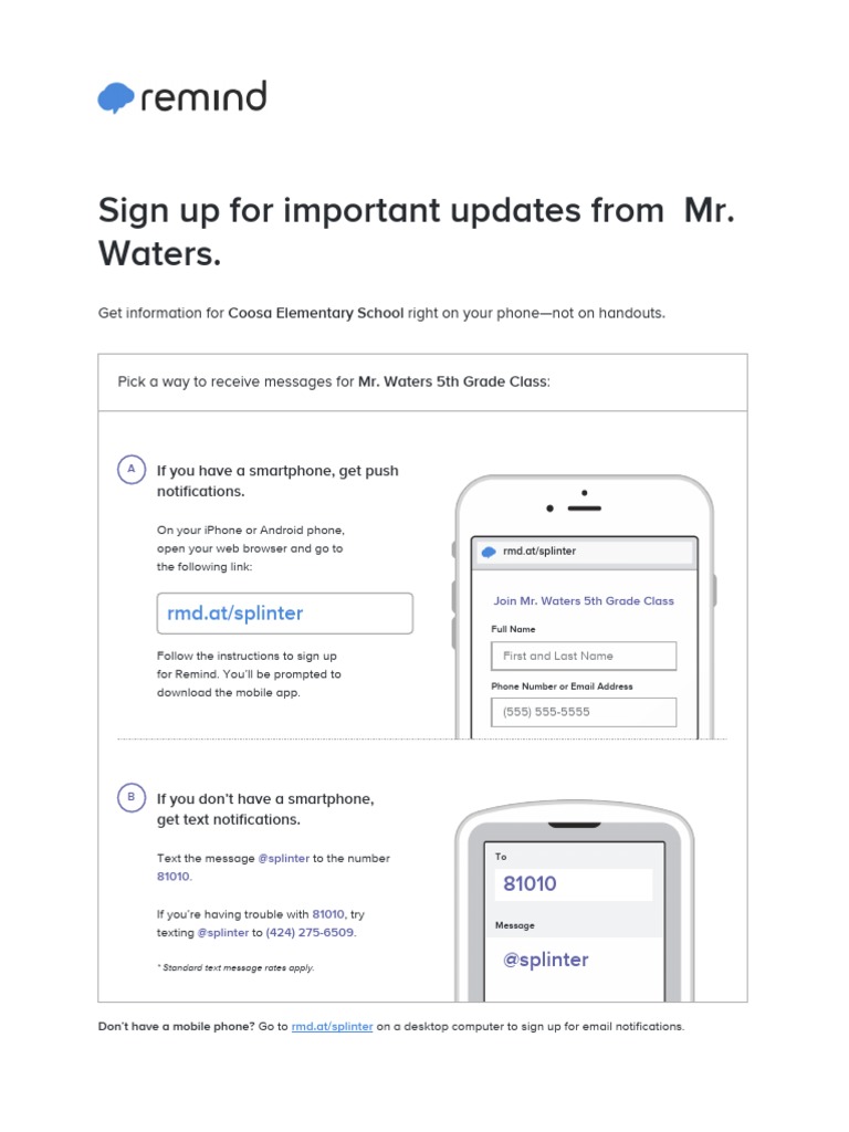 Important Updates-Remind | PDF