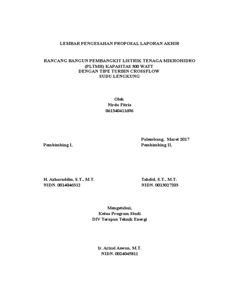 Lembar Pengesahan SEMPRO | PDF