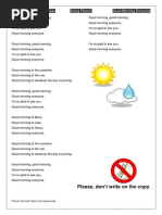 Good Morning Song Lyrics | PDF