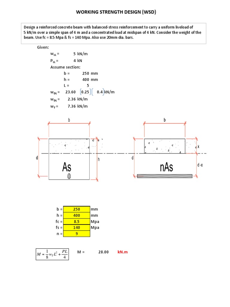 Working Strength Designpdf | PDF | Structural Engineering | Concrete