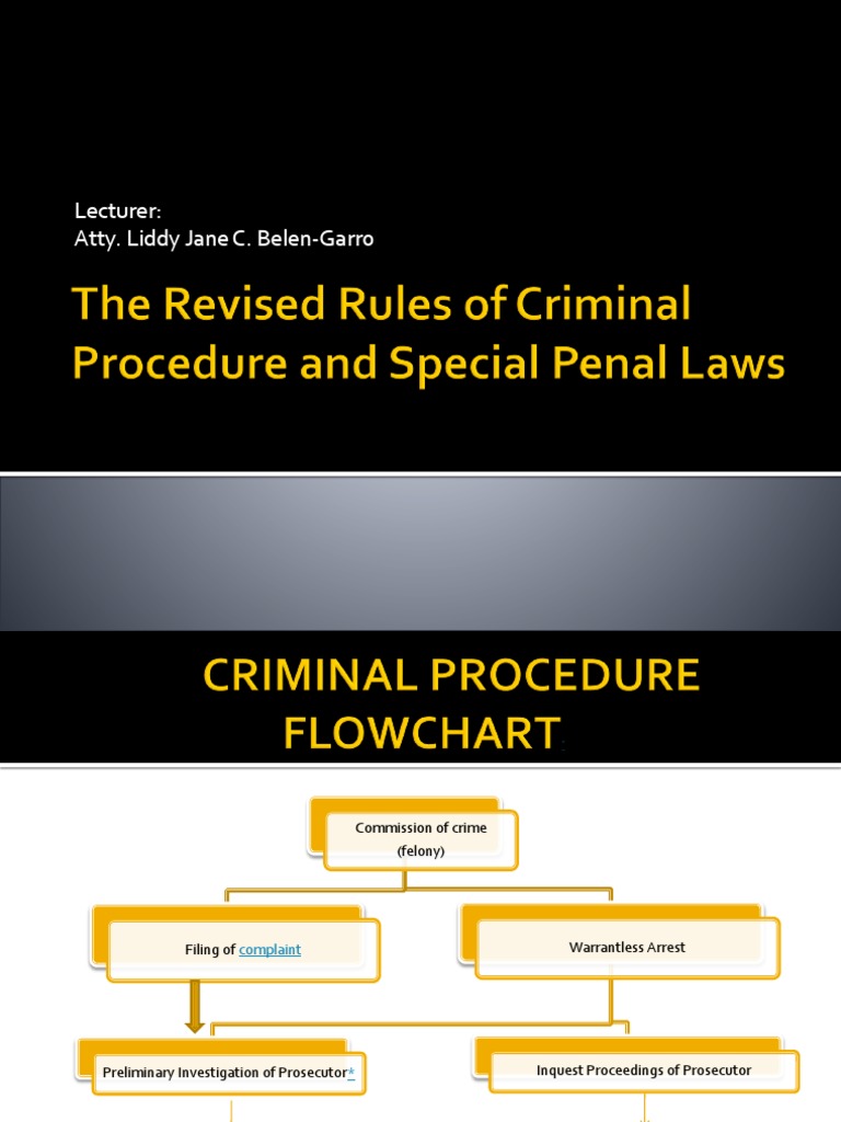The Procedural Steps in Criminal Prosecution: From Investigation to ...