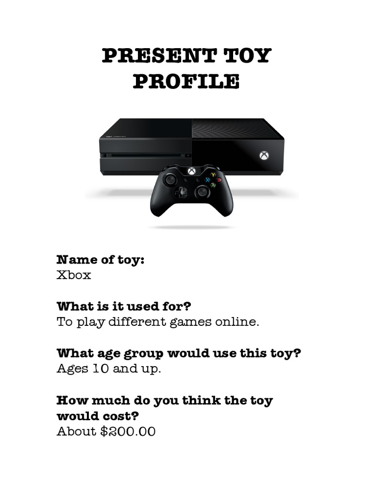 Toy Profile Present Xbox | PDF