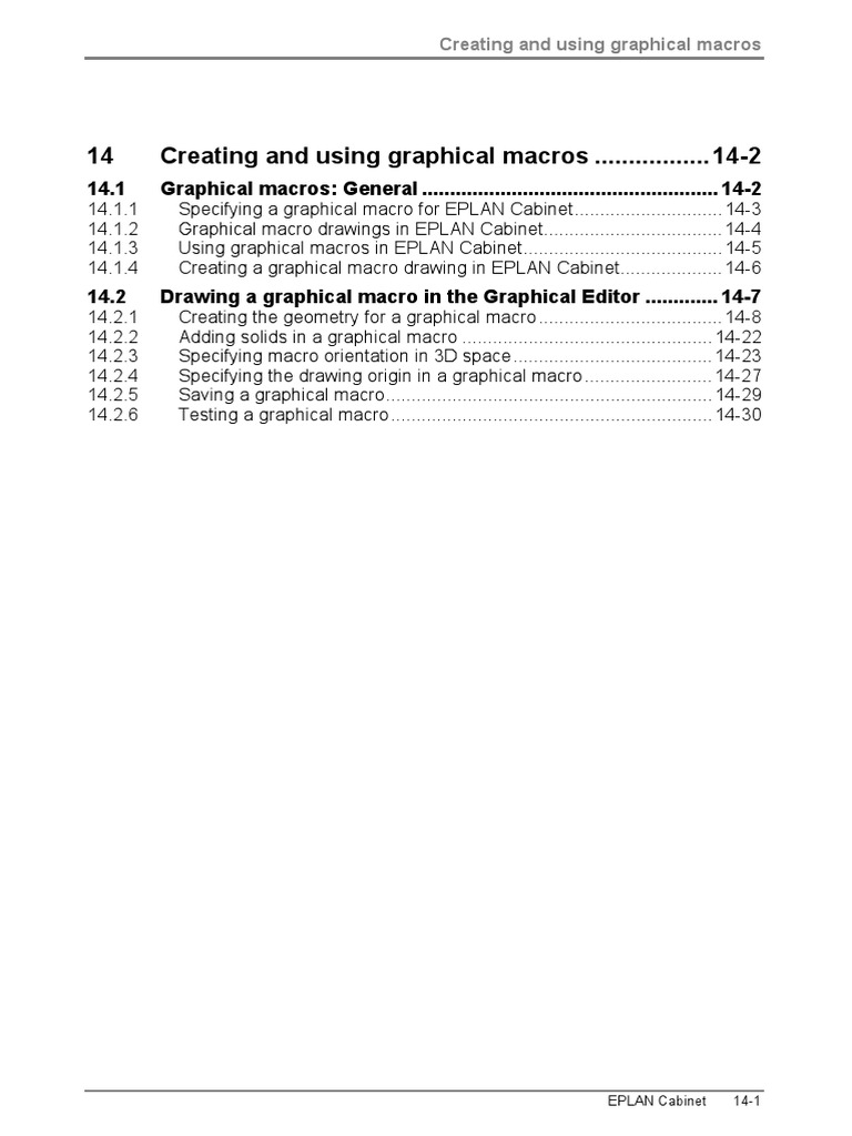 EPLAN Cabinet Graphical Macros Guide | PDF | Cartesian Coordinate ...