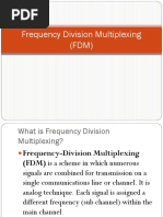 Frequency - Division Multiplexing | PDF | Multiplexing | Modulation