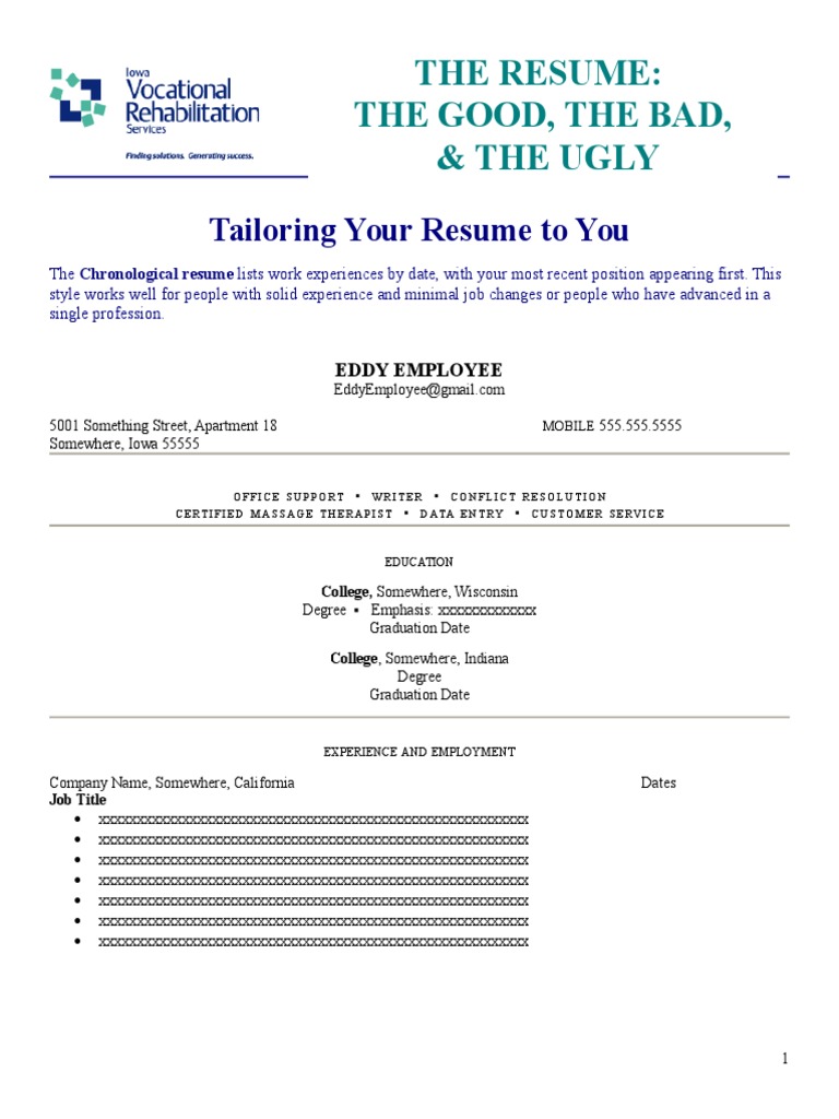 Resume Hand Out | Résumé | Sales | Free 30-day Trial | Scribd