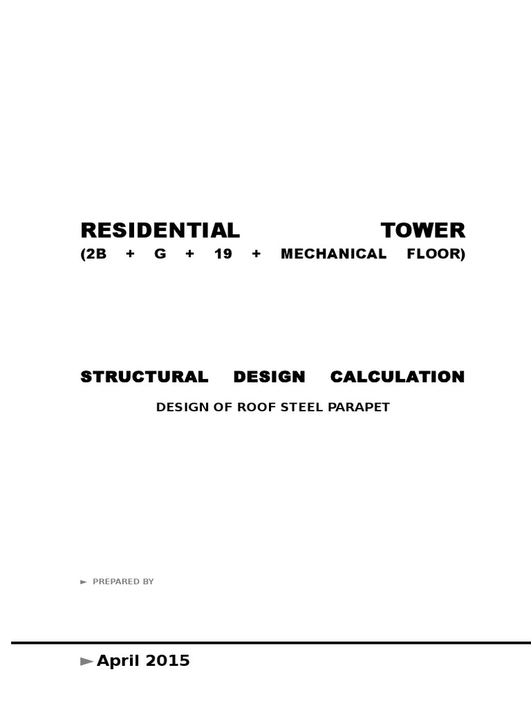 Steel Parapet 02-04-2014 | PDF | Beam (Structure) | Bending